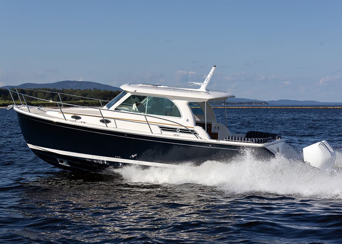 34-41 Foot Downeast Style Motor Yachts from Back Cove