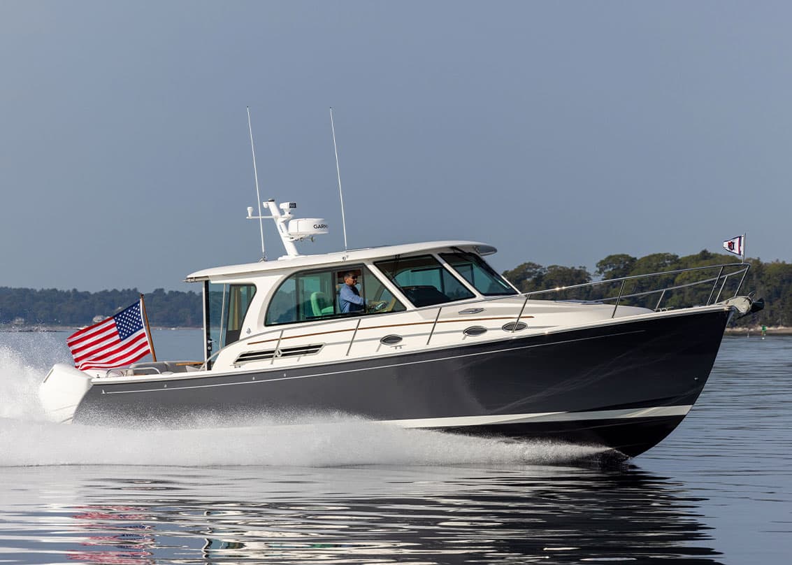 34-41 Foot Downeast Style Motor Yachts from Back Cove